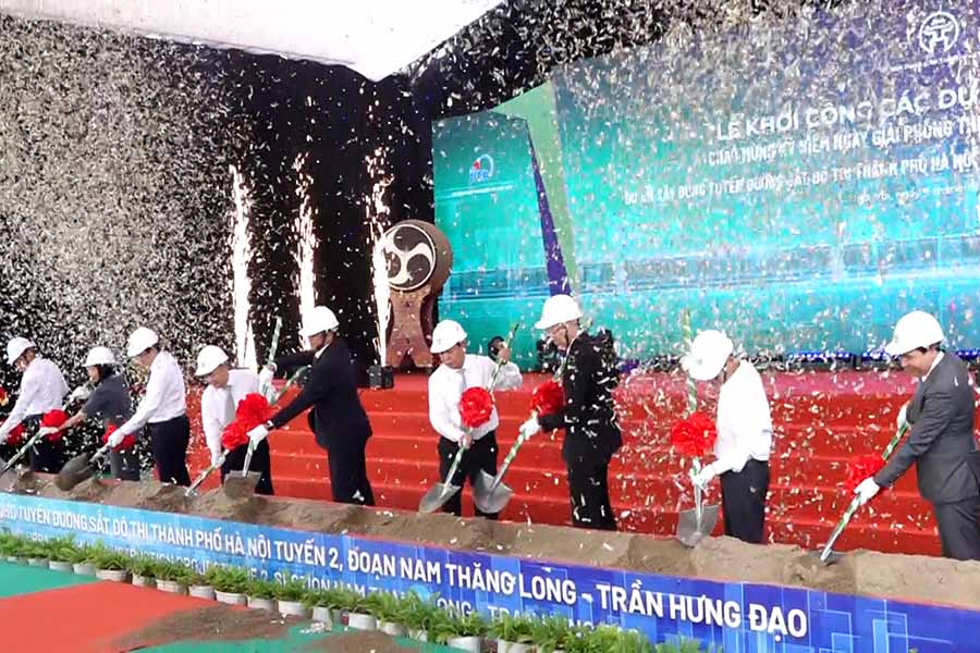 Ha Noi breaks ground on Nam Thang Long–Tran Hung Dao metro Line